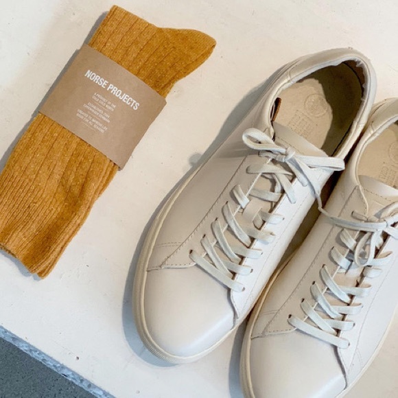 Clae | Shoes | New Rare Clae Bradley Leather Tonal Sneaker In Khaki ...